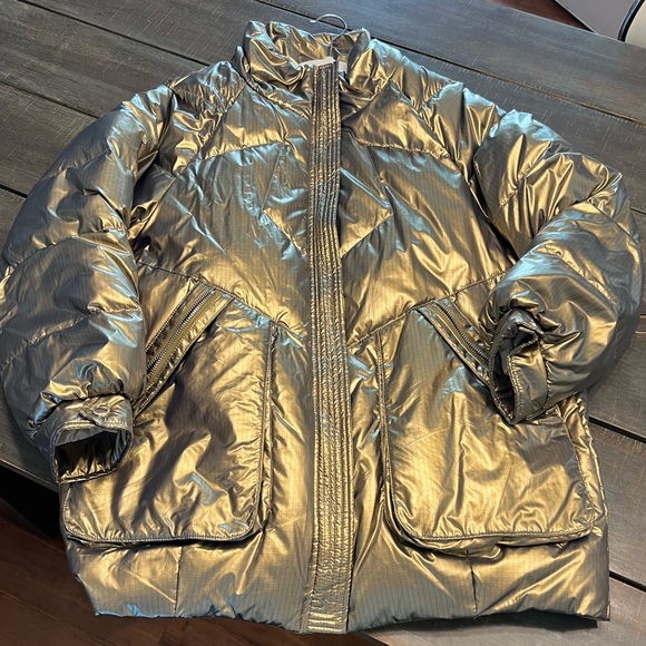 Jackets & Coats | Lattelier Gold Puffer Jacket | Poshmark